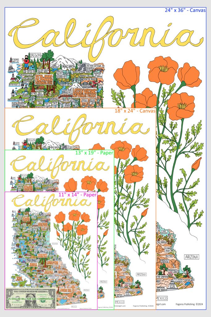 Customizable California Adventure Poster | Land of the Lost Girl