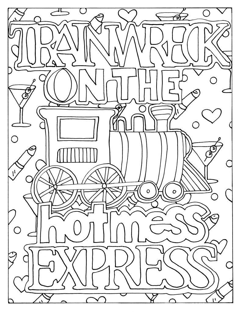 Girl You're A Hot Mess Coloring Book | Land of the Lost Girl