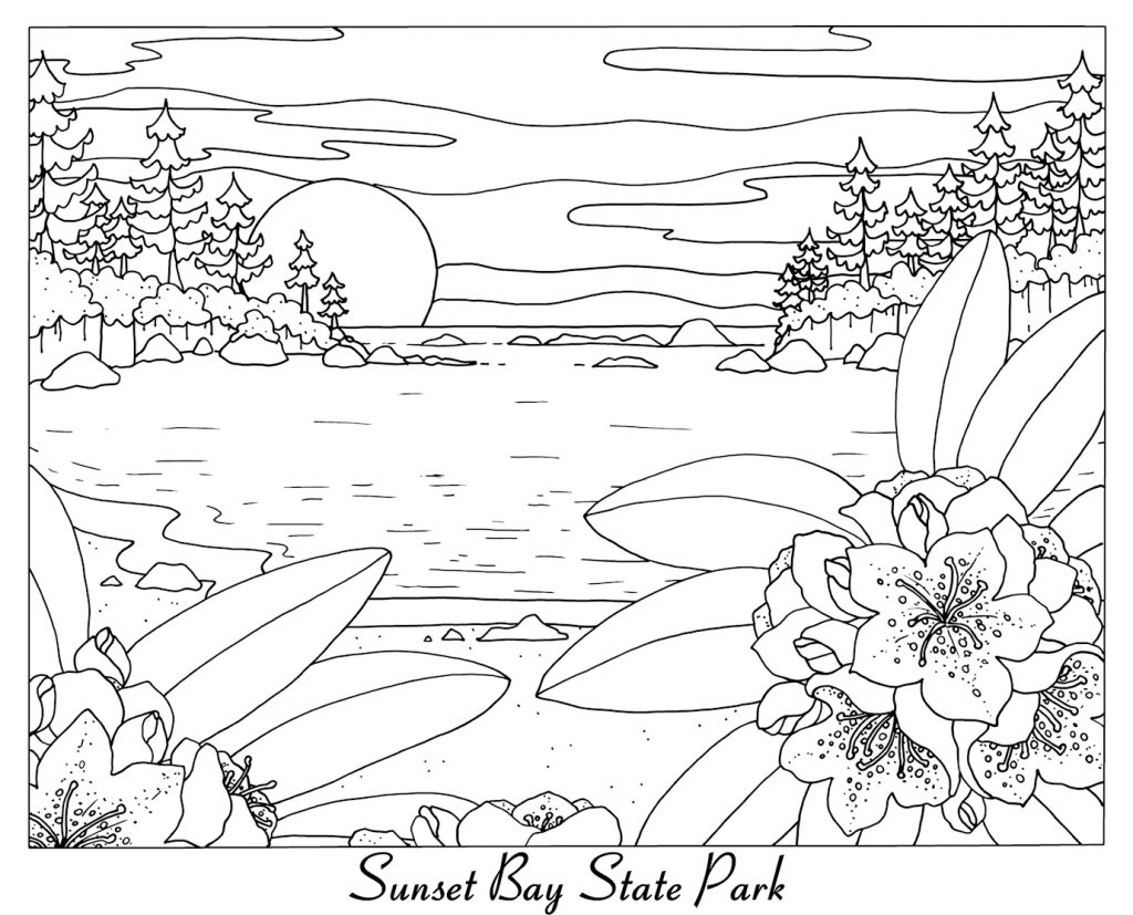 Oregon Coast Coloring Book | Land of the Lost Girl