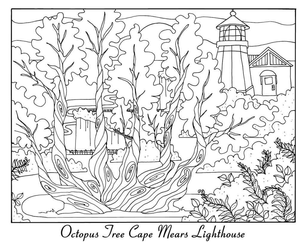 Oregon Coast Coloring Book | Land of the Lost Girl