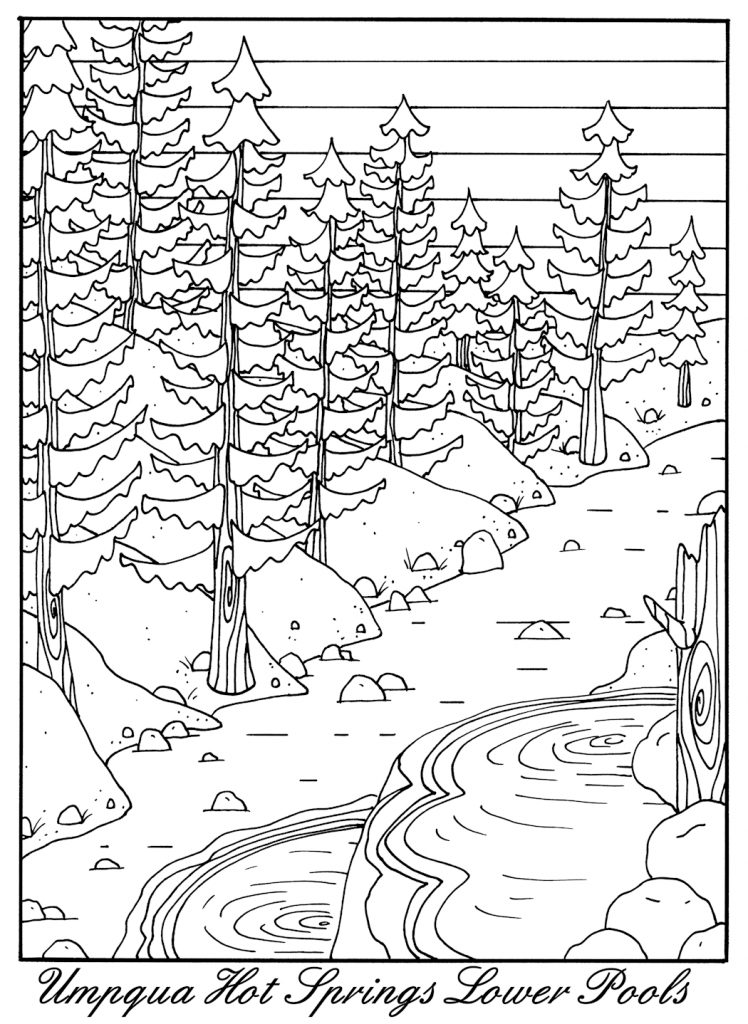 Southern Oregon Adventure Coloring Book | LandOfTheLostGirl