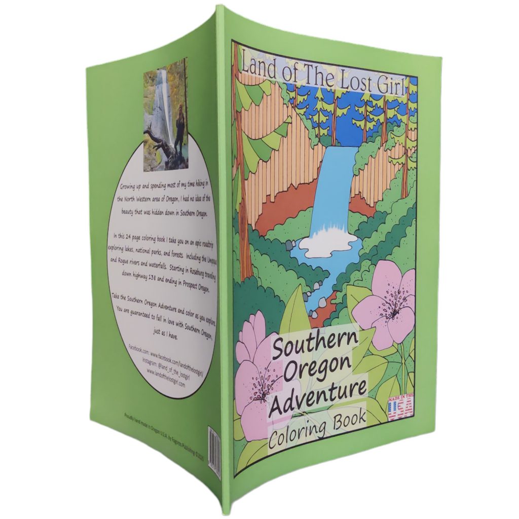 Southern Oregon Adventure Coloring Book | LandOfTheLostGirl
