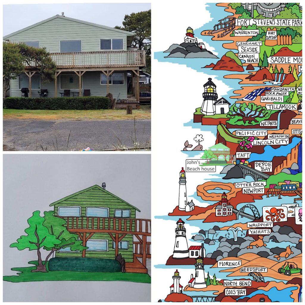 Customized Oregon Coast Poster | Land of the Lost Girl